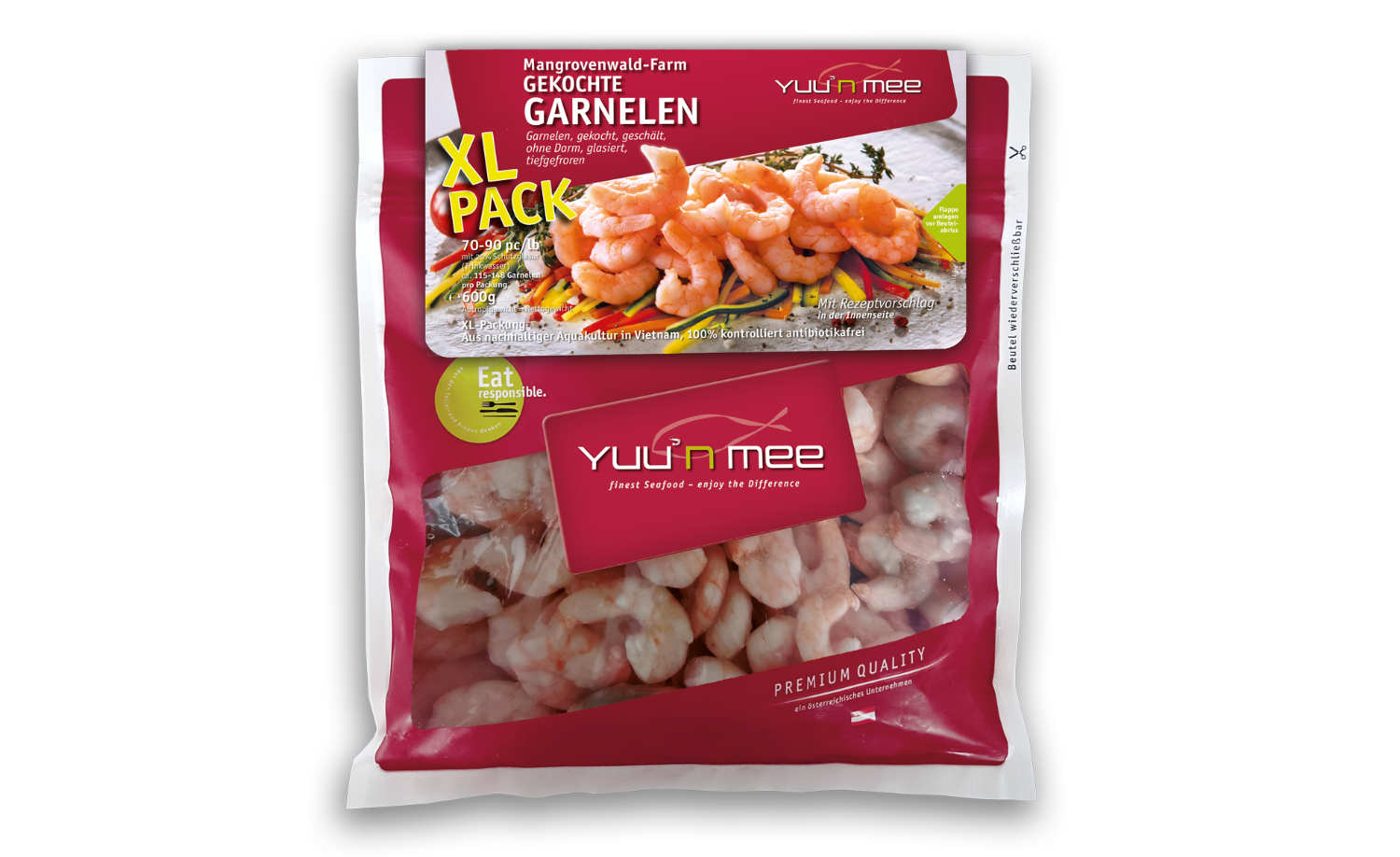 Gekochte Garnelen XL-Pack aus Mangrovenwald-Farm | Yuu'n Mee